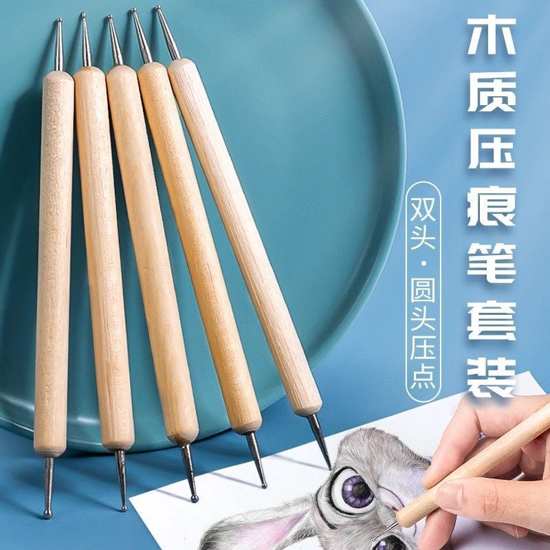 5pcs Set Embossing Dotted Flower Pen Diamond Pen Set Art Professional ...