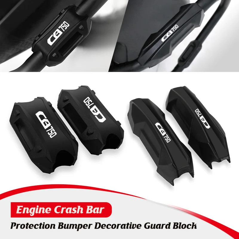 Motorcycle 25mm Bumper Engine Guard Protector Block Crash Bar ...