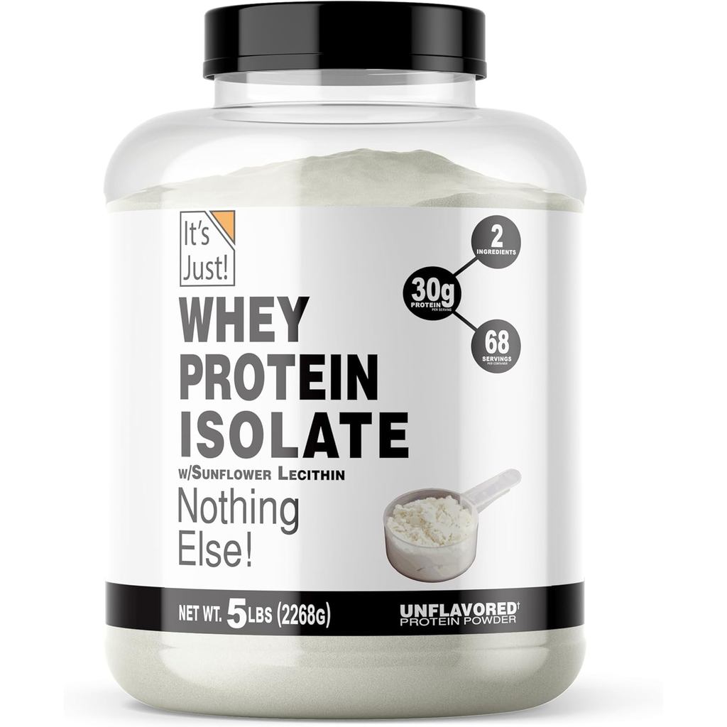 It's Just! - Whey Protein Isolate, Ultra Premium Grass-Fed, Unflavored ...