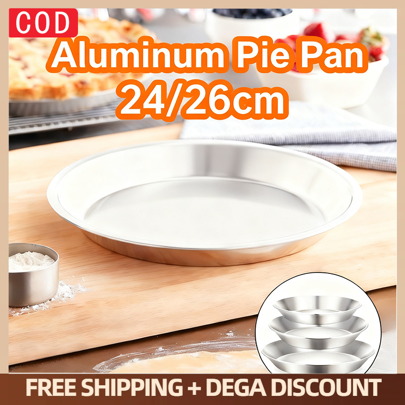 Thick Aluminum Round Pie Pan – Good Quality Tray for Baking Egg Pie ...