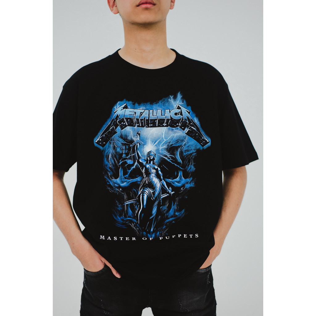 SCAPP | METALLICA BLUE STATUE | OVERSIZED TEE | Shopee Singapore