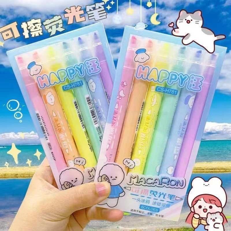 Overtime Rewritable fluorescent marker pen Macaron light color Series ...