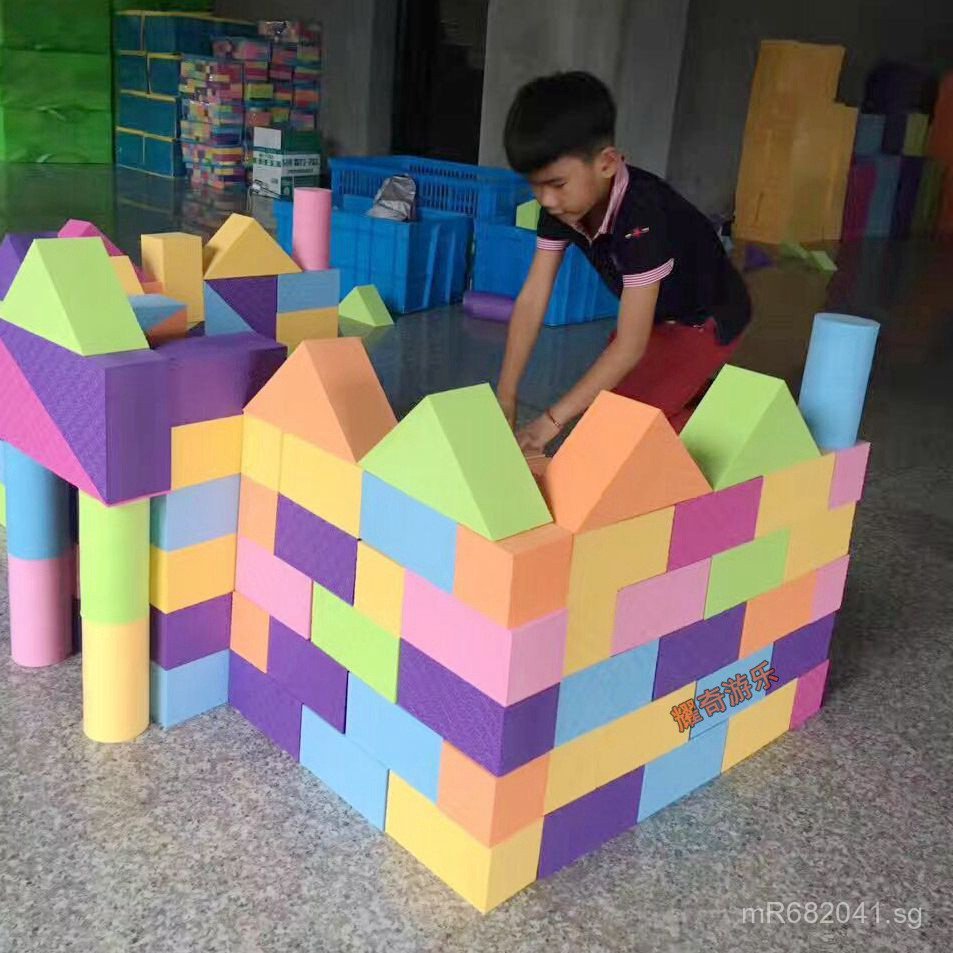Educational Play Castle Blocks Large Foam EVA Building Blocks for ...