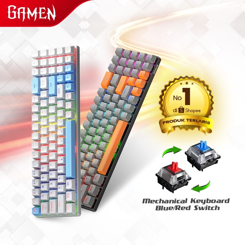 TOMBOL GAMEN Titan Elite Gaming Keyboard Mechanical RGB 3 Pin Hot ...