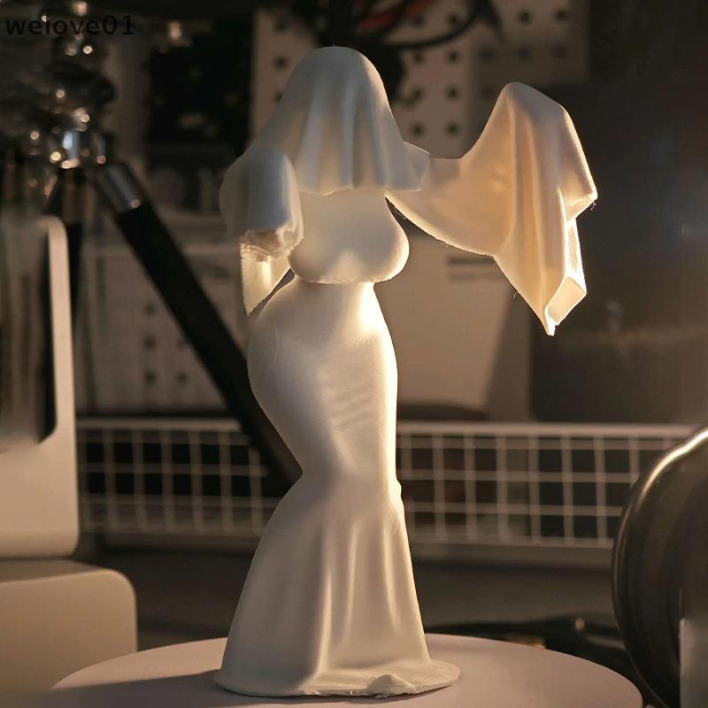 [welove01] Gothic Bride Figurine 3D Printed Halloween Ghost Bride ...