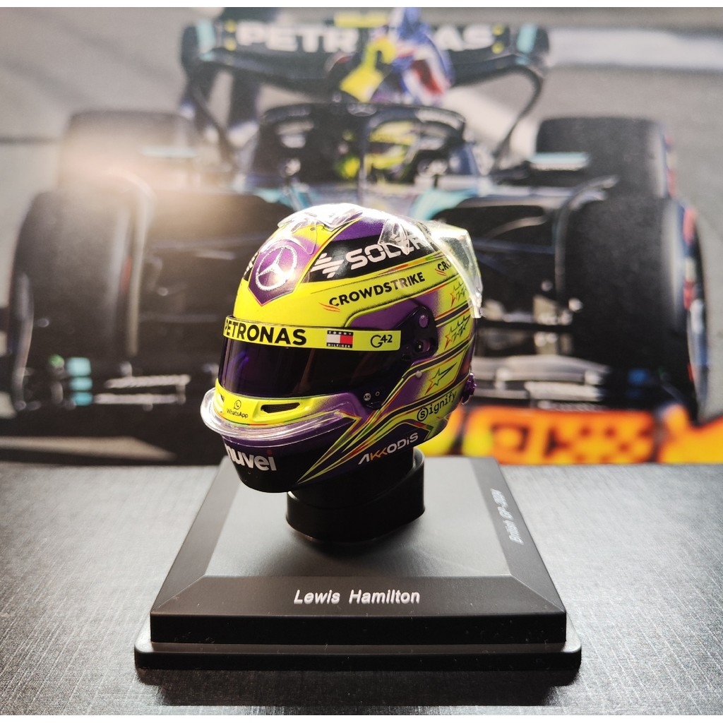 F1 Helmet Model 1: 5 Spark Hamilton 2024 UK Station Helmet Model ...