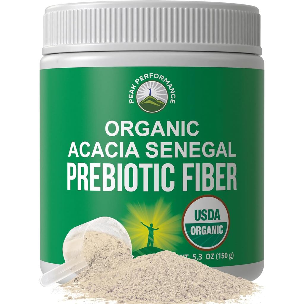 Organic Acacia Senegal Prebiotic Fiber Powder. Unflavored USDA Organic ...