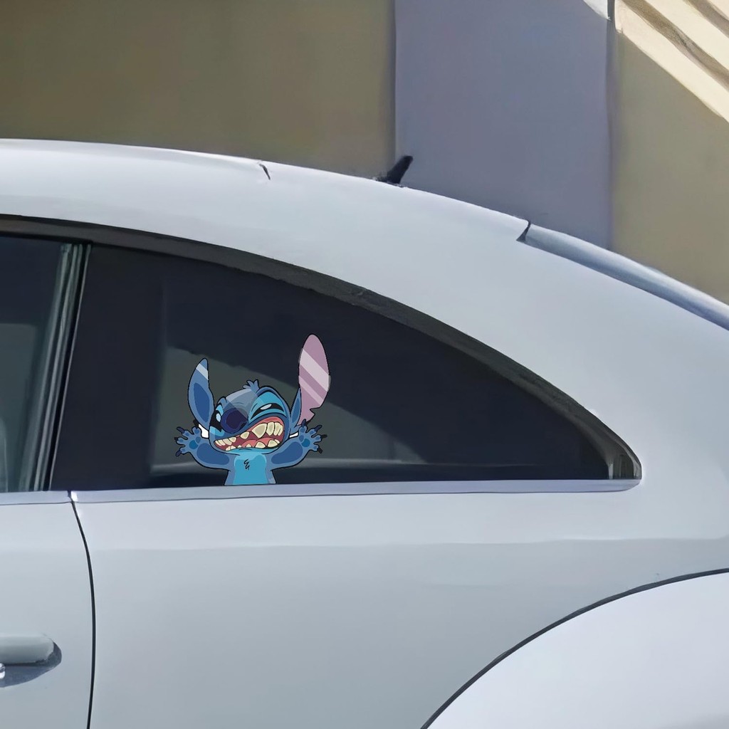 Funny Cartoon Hitting Glass Vinyl Decal Adhesive Sticker for Car Truck ...