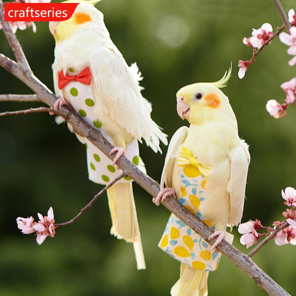 CRAFTSERIES Cute Birds Flight Suit Parrot Diaper Flight Suit Pet ...