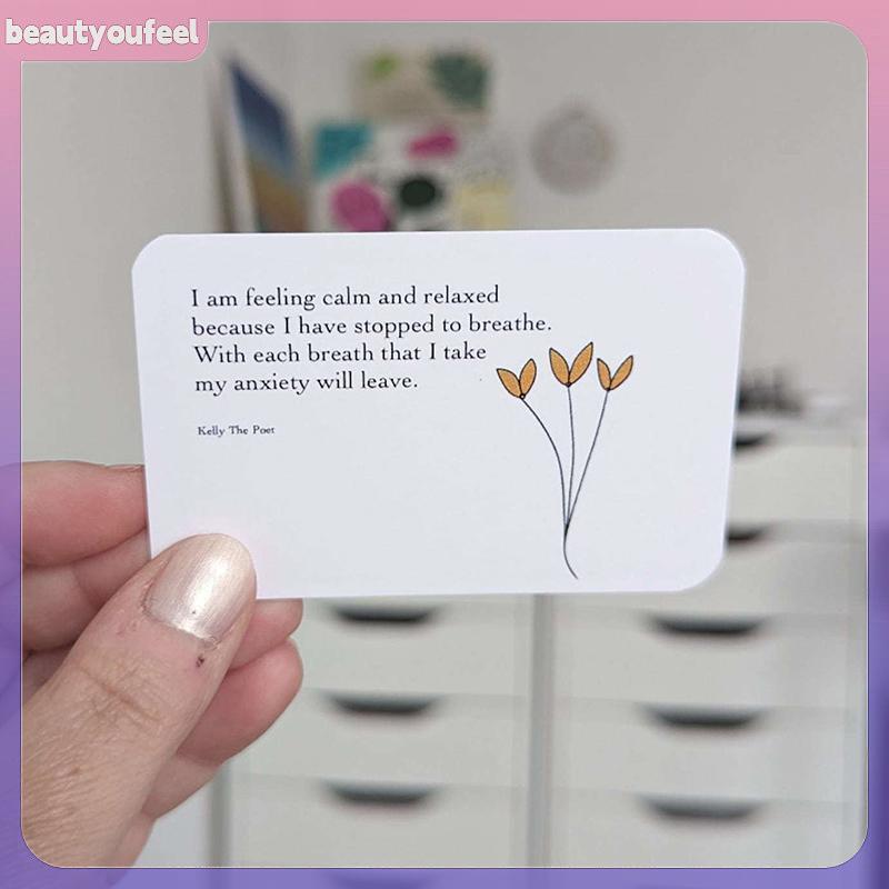 [Beautyoufeel] Anxiety Relief Pocket Card Anxiety Affirmations Card ...