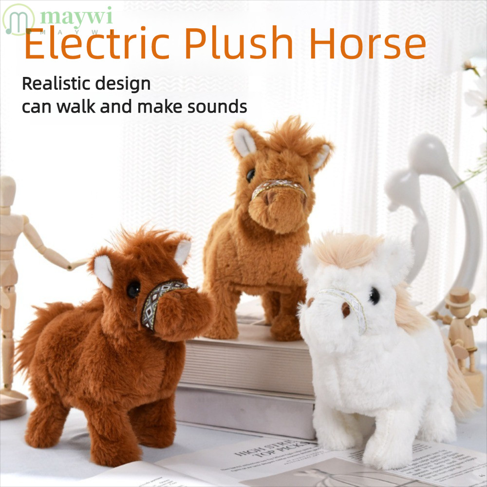 MAYWI Interactive Robotic Pony, Walks Wags Tail Realistic Robot Pony ...