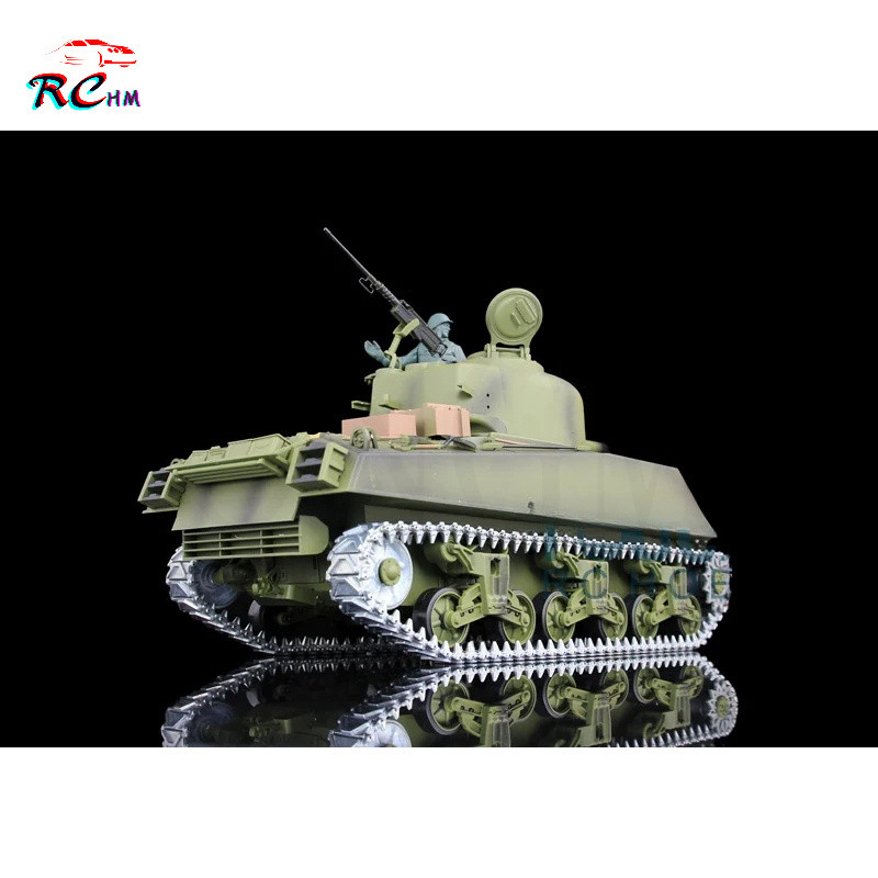 HENG LONG 7.0 Upgraded M4A3 RC Tank 1/16 Scale 2.4G Sherman RTR Remote ...