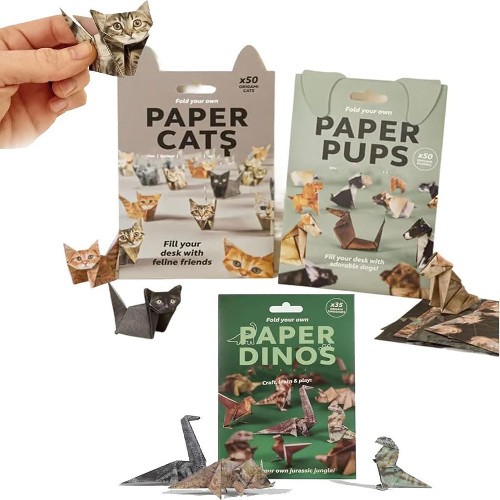 Creative DIY Origami Animal Craft Kit Step-by-Step Book with Pre-Cut ...
