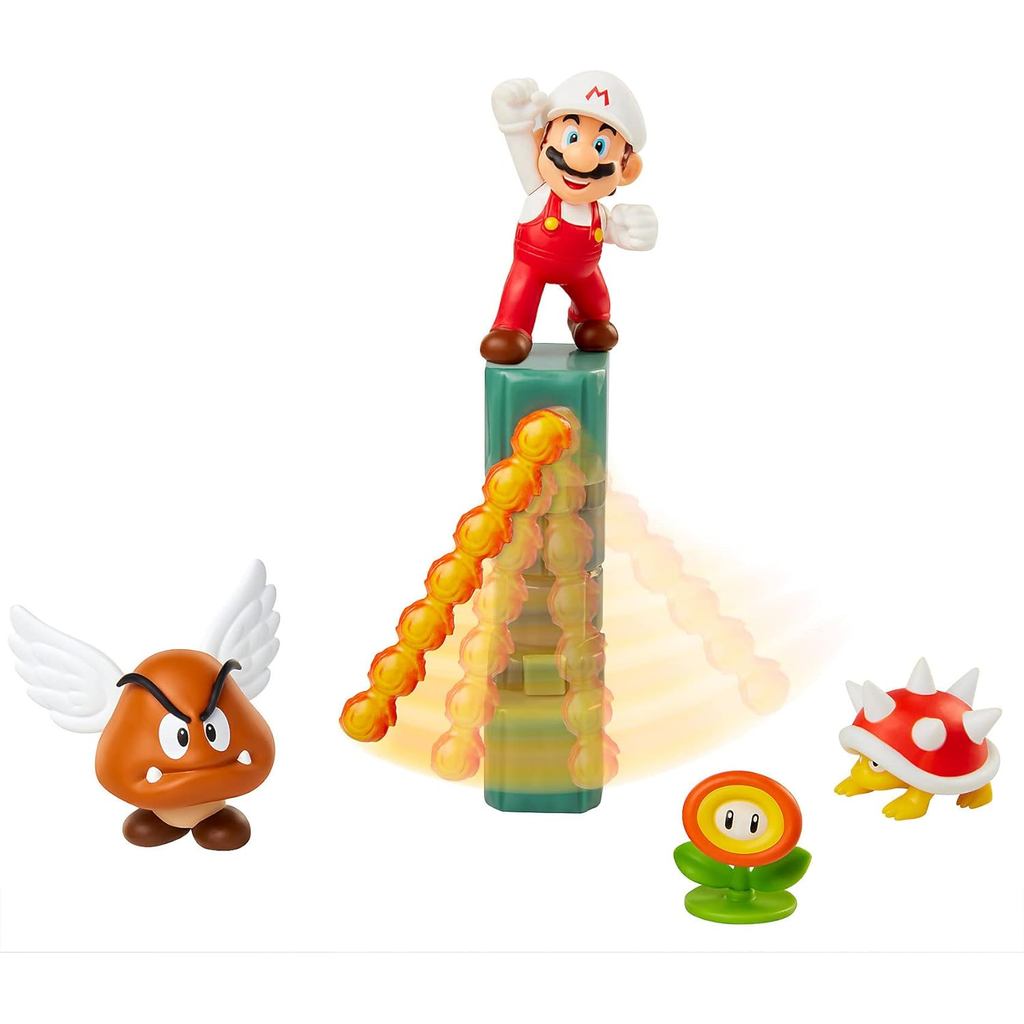 Nintendo Super Mario Toy, Lava Castle 2.5 Inch Figure Diorama with Fire ...