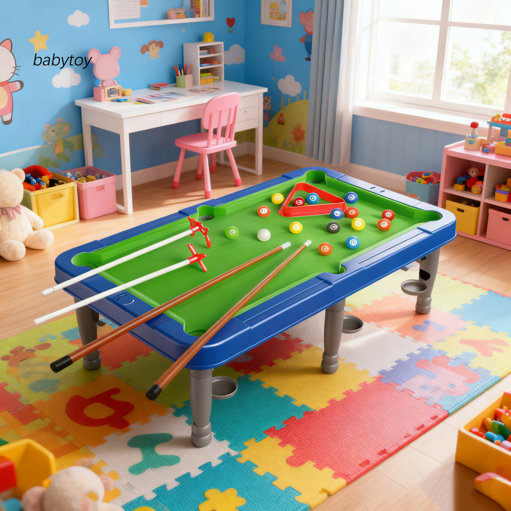 BABY Indoor Billiards Toy Interactive Mini Billiards Table Game for ...