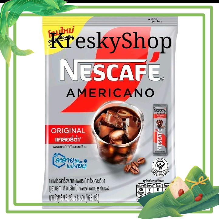 Nescafe Americano Original. Mini Pack. 1 Pack contains 8 sachets. There ...