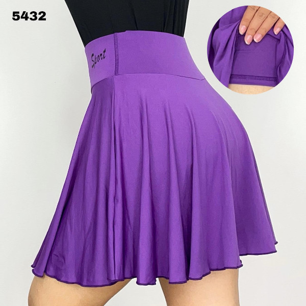 728 JHOB SPORT Women's Jumbo Double Inner Sports Skirt Belly Dance Mini ...