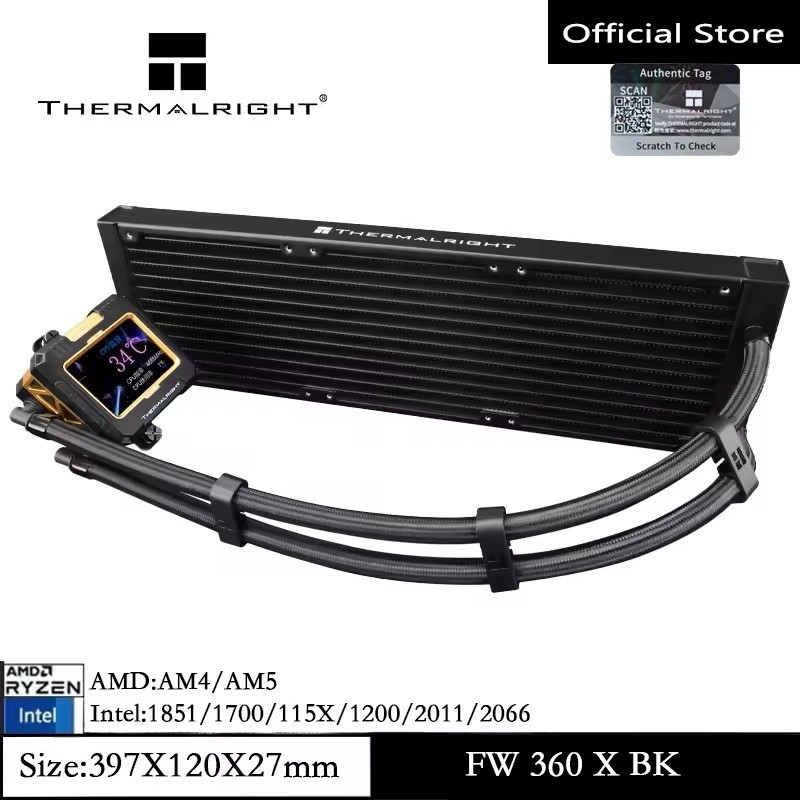 Thermalright FROZEN WARFRAME 360 X CPU Liquid Cooler cold radiator 2.4 ...