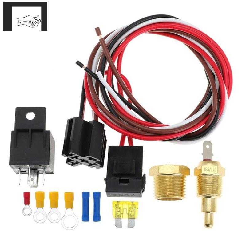 Electric Fan Relay Kit with 185° On/175° Off Temperature Switch ...