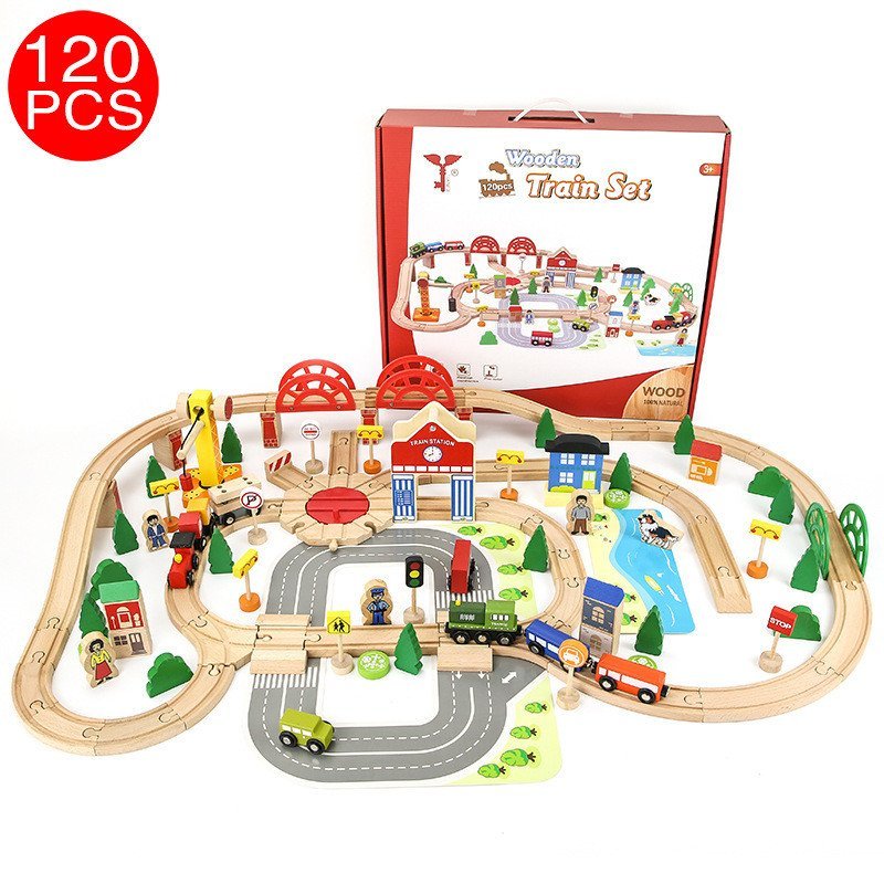 120Children's Educational Beech Wood Thomas the Tank Engine Track Toy ...