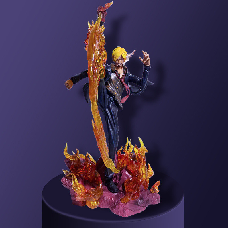 One Piece WIFI Shanzhi Straw hat Demon Wind Foot Kick Leg Sanji gk ...