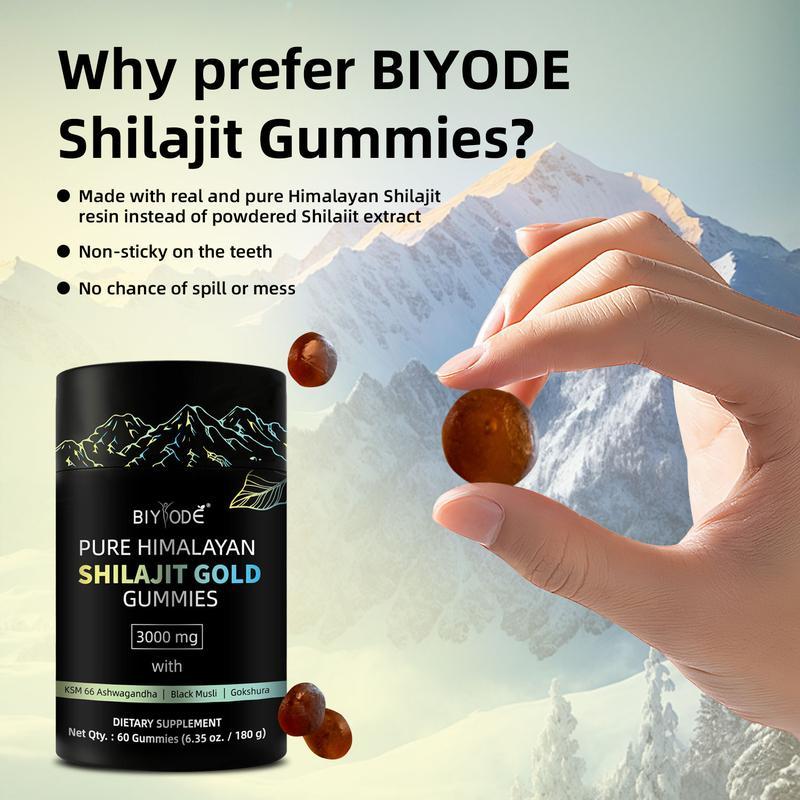 BIYODE Pure Himalayan Shilajit Gold Gummies (60 gummies) | Shopee Singapore