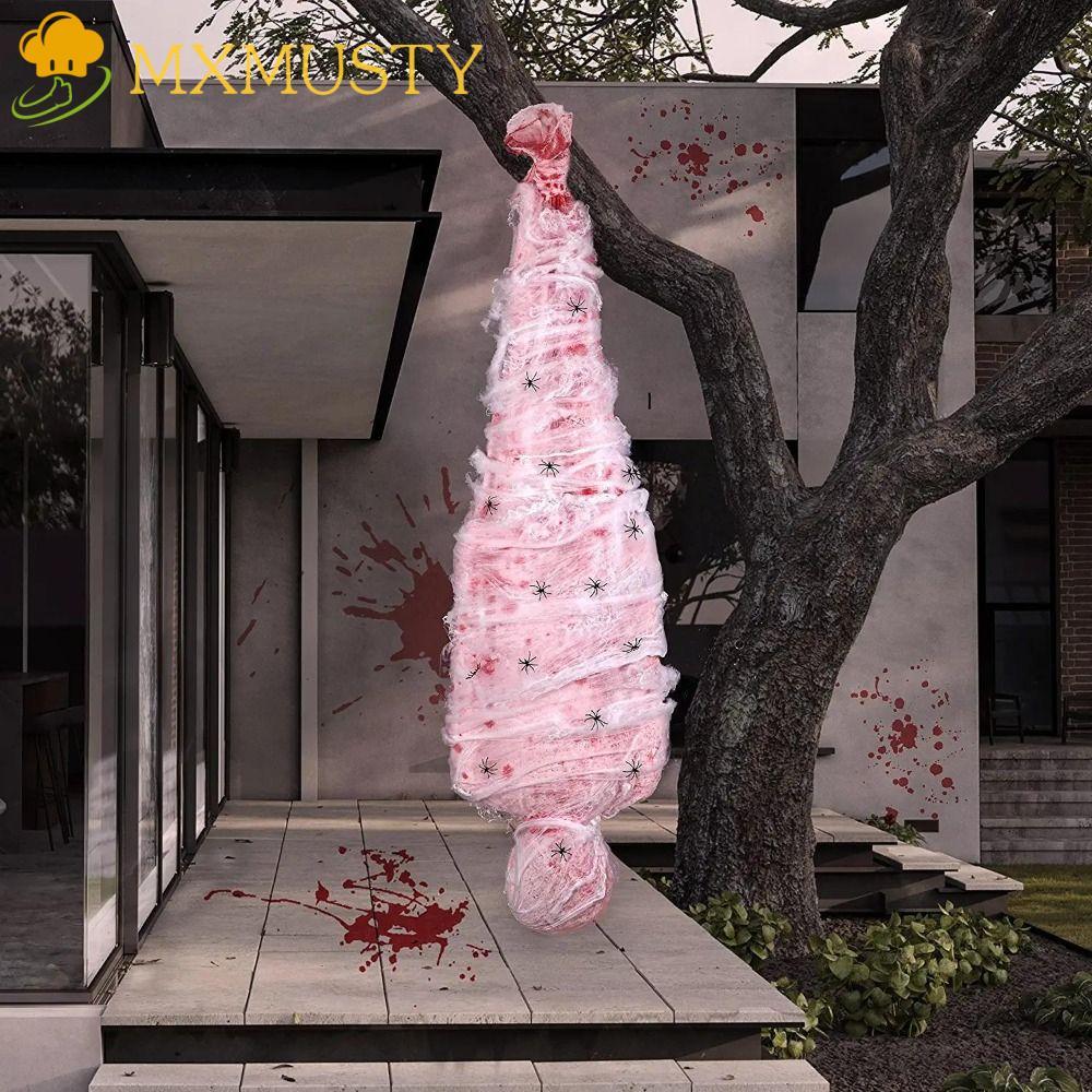 MXMUSTY Hot Inflatable Fake Corpse, Cloth Spiders Halloween Body Bag ...