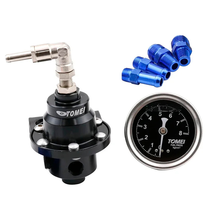 Original Logo Adjustable Racing Fuel Pressure Regulator With gauge and ...