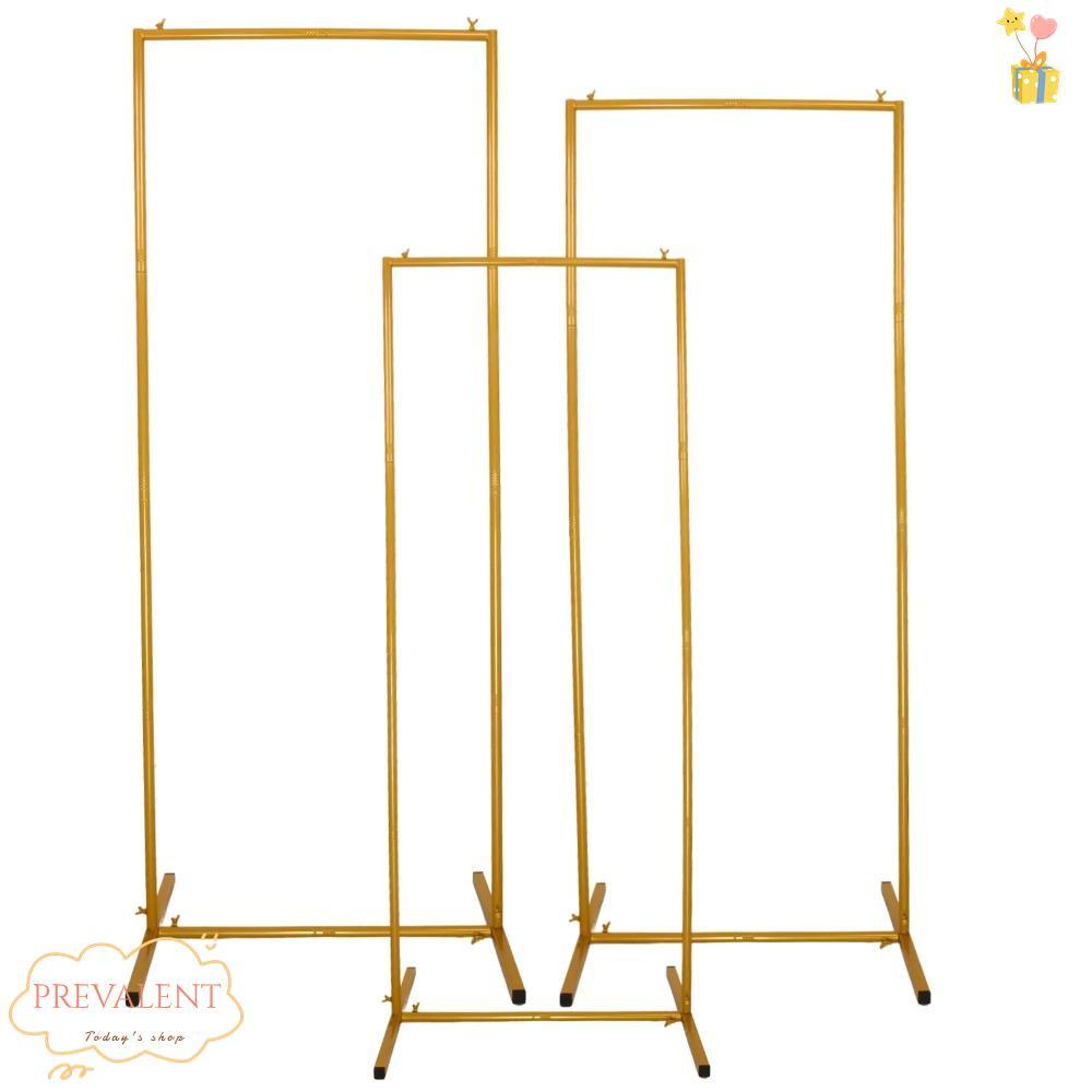 PREVALENT Balloon Arch Stand, Gold Square Wedding Arch Stand, Easy ...