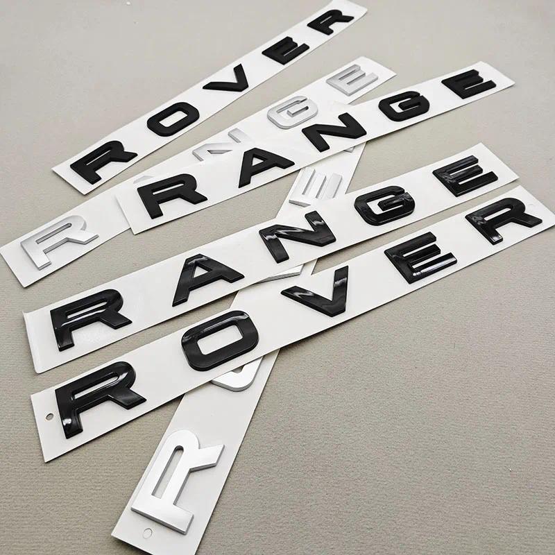 3D ABS Car Letters Logo RANGE ROVER Sticker Front Rear Emblem Badge For ...