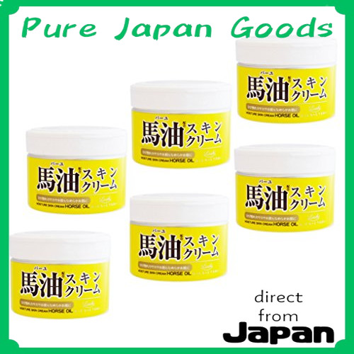 【Direct from Japan】Rosshi Moist Aid Horse Oil Skin Cream 220g x 6 ...