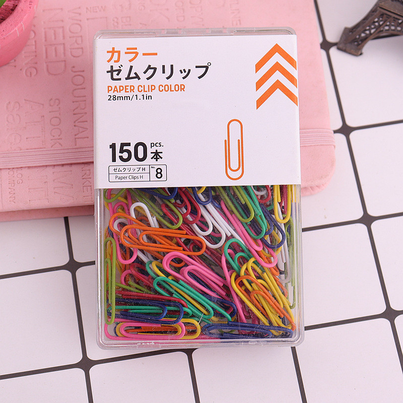 Japan DAISO DAISO Color Paper Clip 150 Pieces Large Size Silver ...