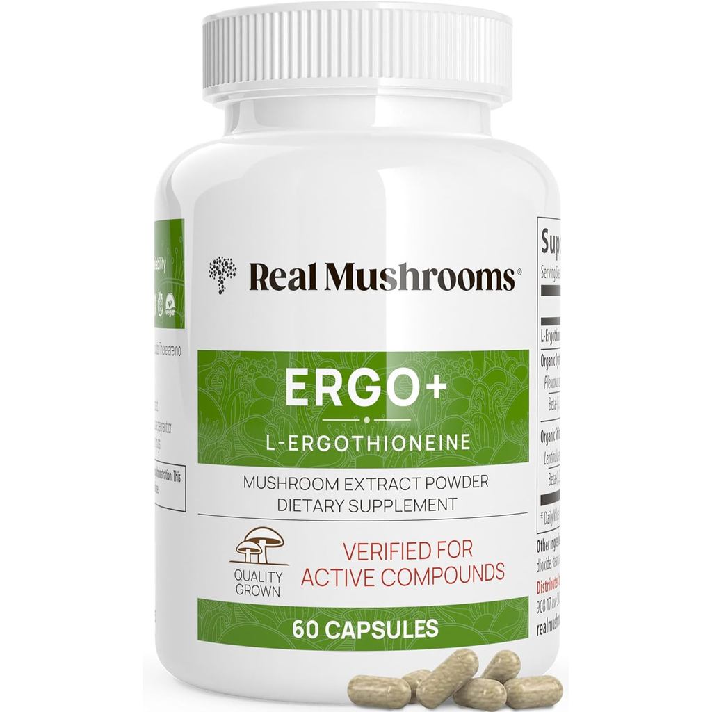 Real Mushrooms Ergothioneine Supplement – Golden Oyster Mushroom with ...