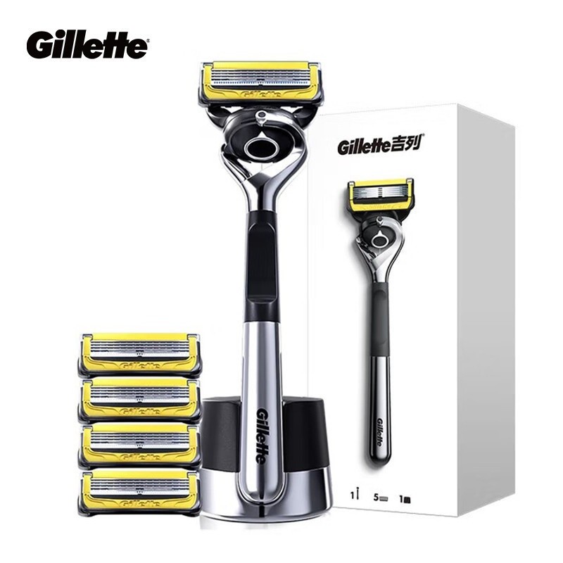 Gillette Fusion5 ProGlide Shield Razor 1 Handle+5 Refills+Magnetic ...