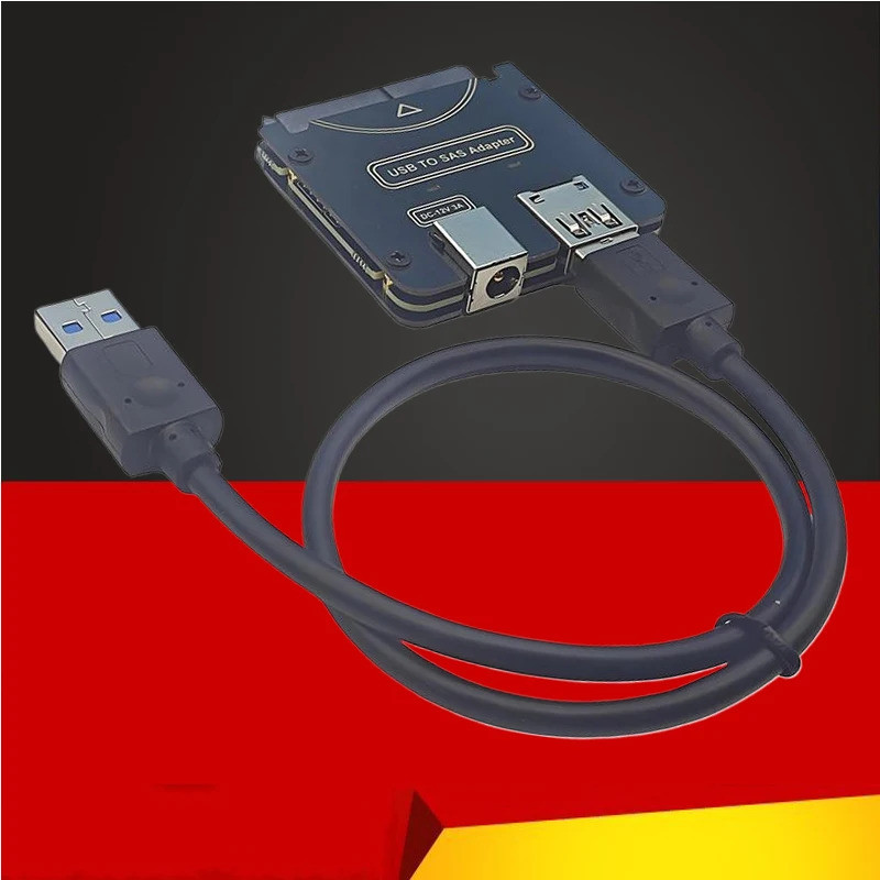 SAS to USB3.0 Converter SAS 29Pin SFF-8482 to USB Adapter Riser with ...