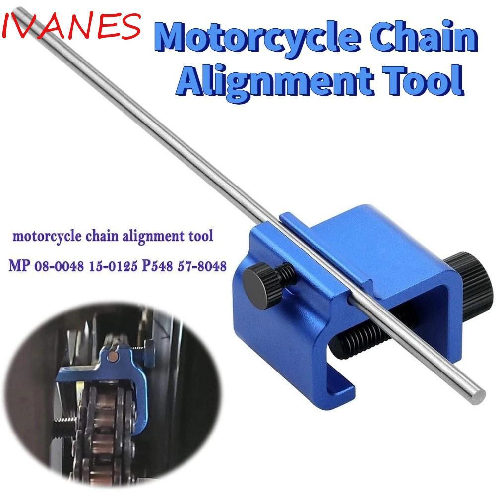 IVANES Motorcycle Chain Alignment Tool, Aluminium Alloy Quick ...