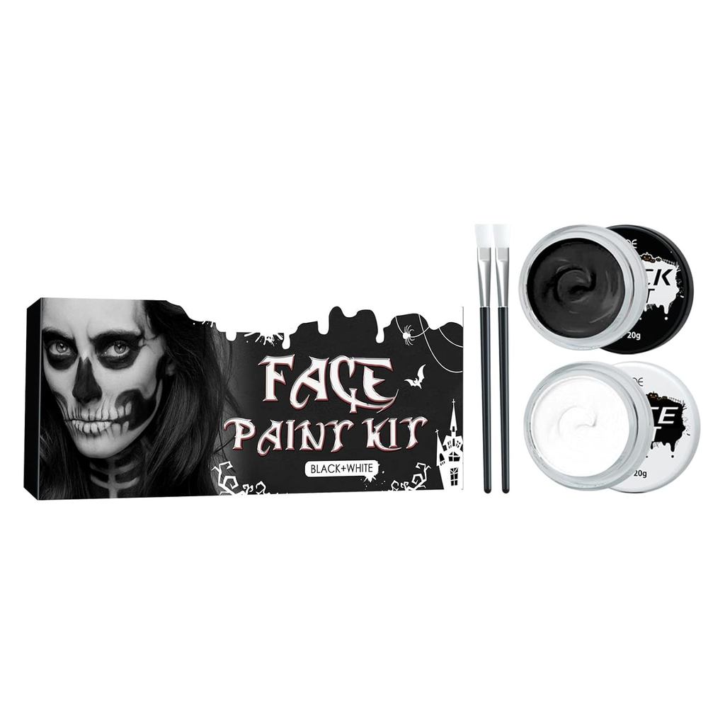 Halloween Cosplay Makeup for SFX Makeup Cosplay Black White Face Body ...
