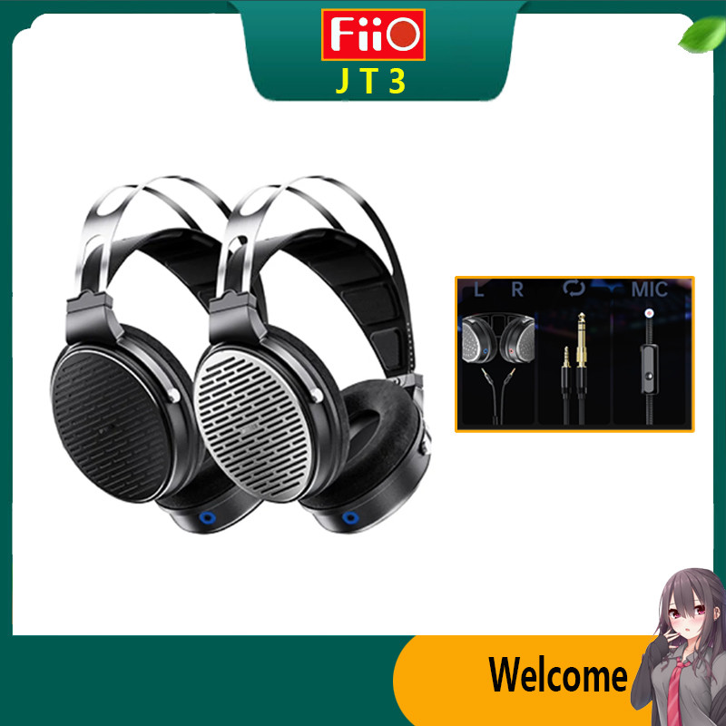 FiiO JT3 Over-Ear lightweight Open HiFi music headphones with wired ...