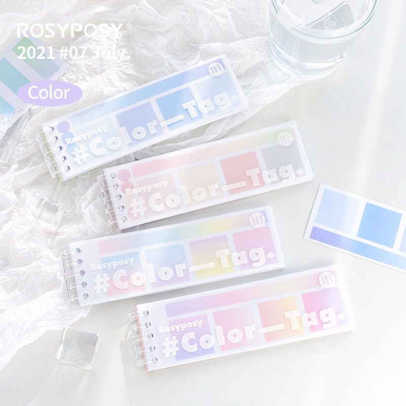 {Gradient Writing Stickers} Rosyposy Color Card Note Stickers Color ...