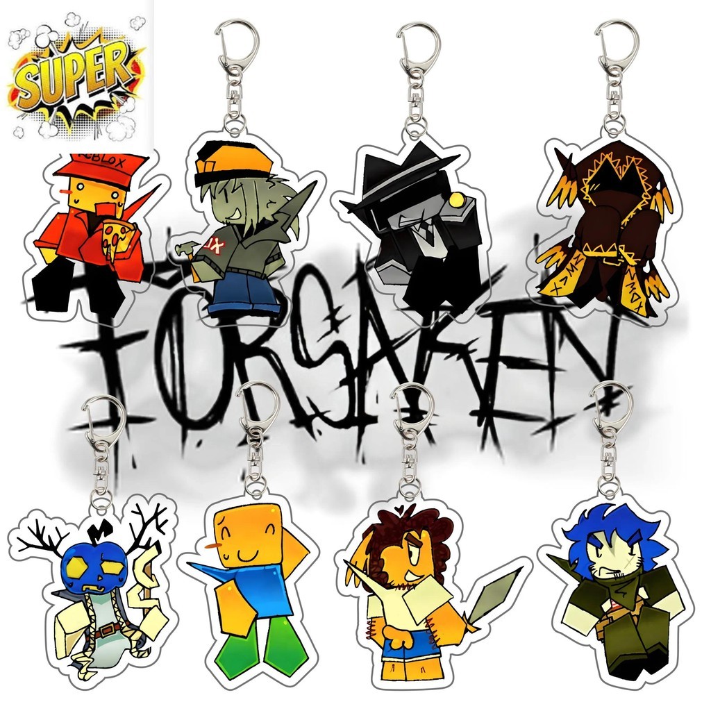 Forsaken 6CM Acrylic Keychains - Noob/Shedletsky/John Doe/c00lod/Elliot ...