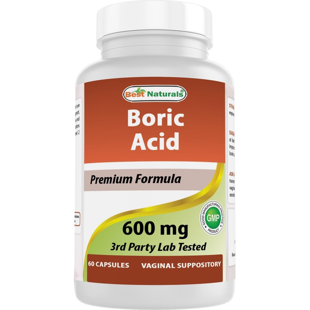 Best Naturals Boric Acid Vaginal Suppositories - Made in USA - USP ...