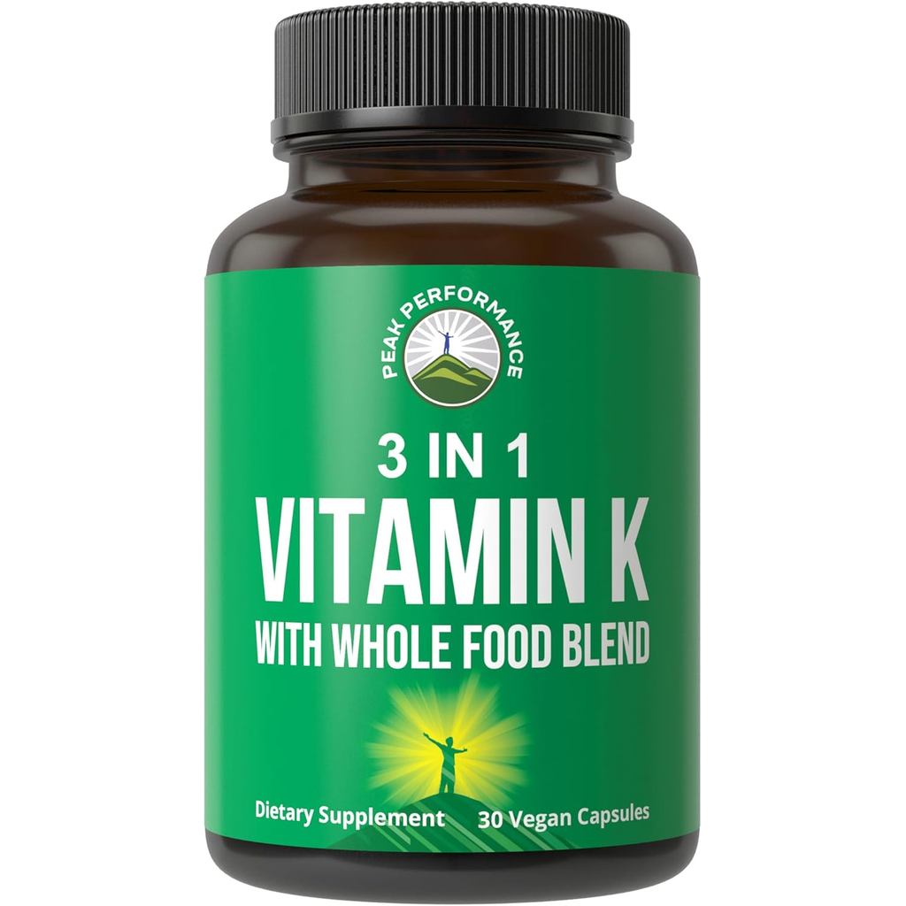 Vitamin K with Whole Food Blend of 25+ Vegetables and Fruits for Max ...