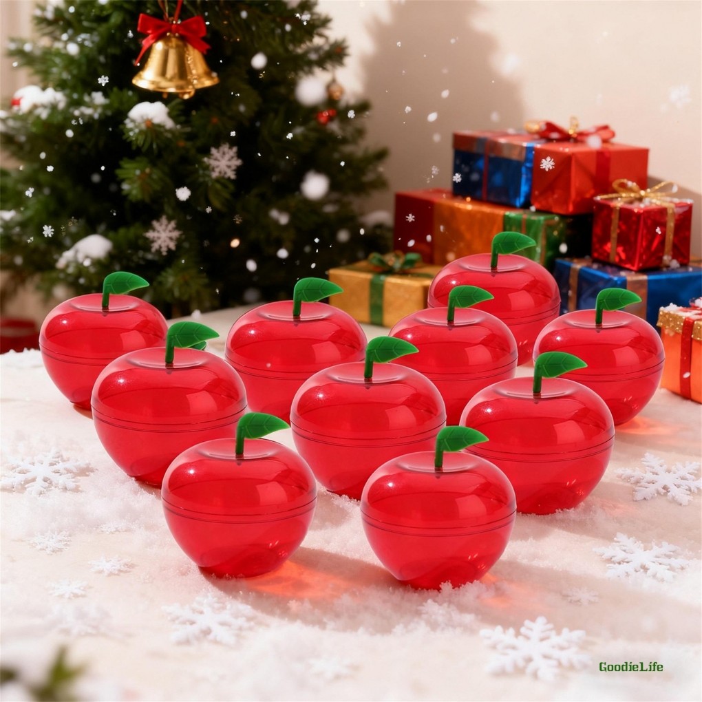Goo-Cute Apple Shaped Candy Box 5/10 Pcs Red Present Chocolate Jewelry ...
