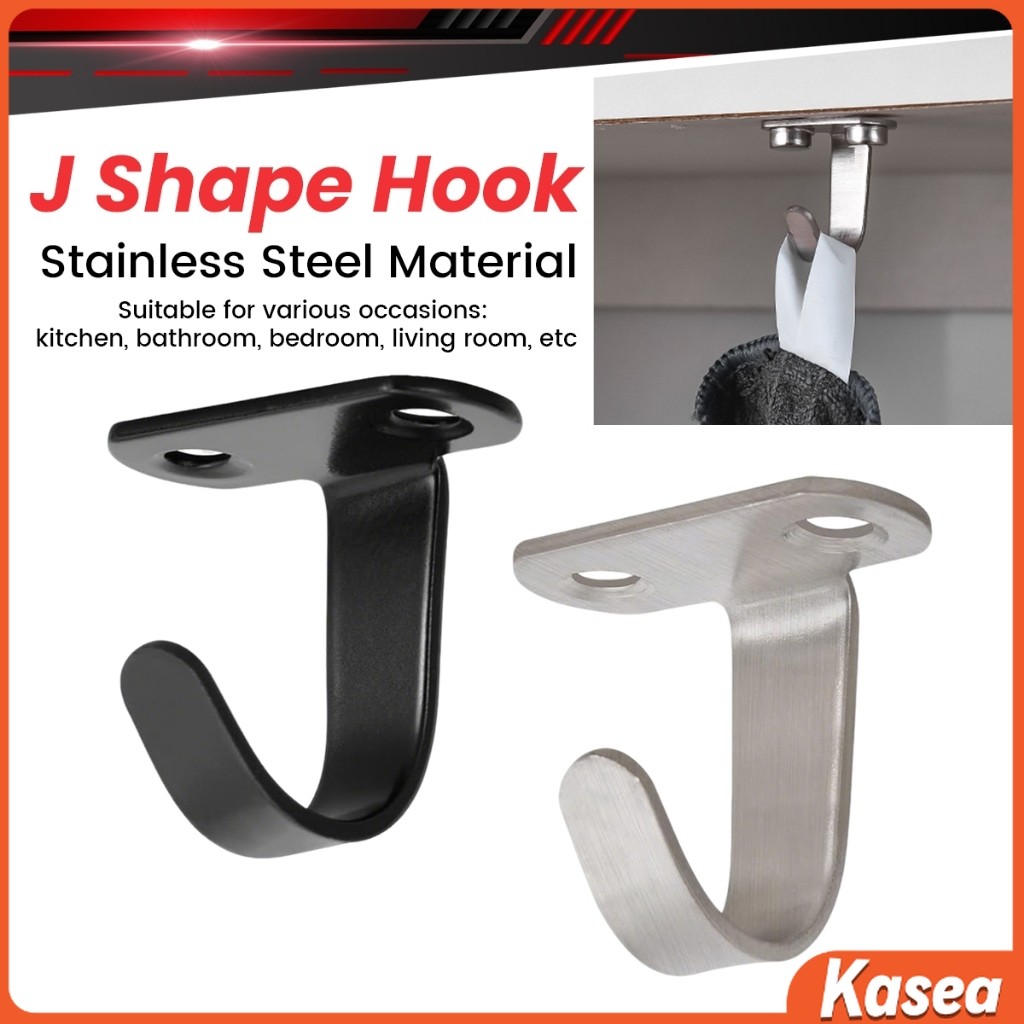 KAS Stainless Steel J Shape Hook Ceiling Wall Hanging Hook Special Roof ...