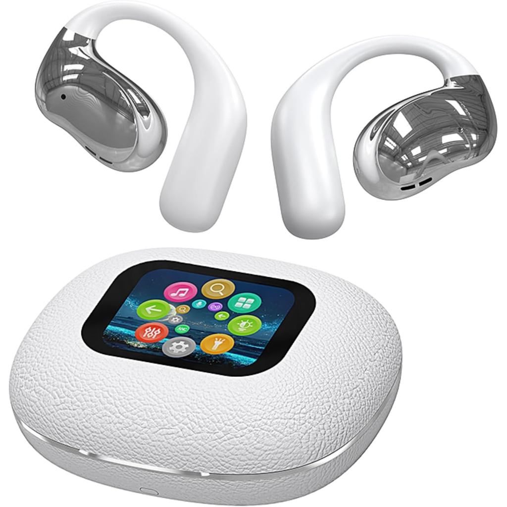 TWS Wireless Bluetooth Smart Touch Screen Ultra Open Ear Earbuds with ...