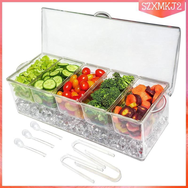 [szxmkj2] Cold Serving Tray Party Trays for Serving Food Chilled ...