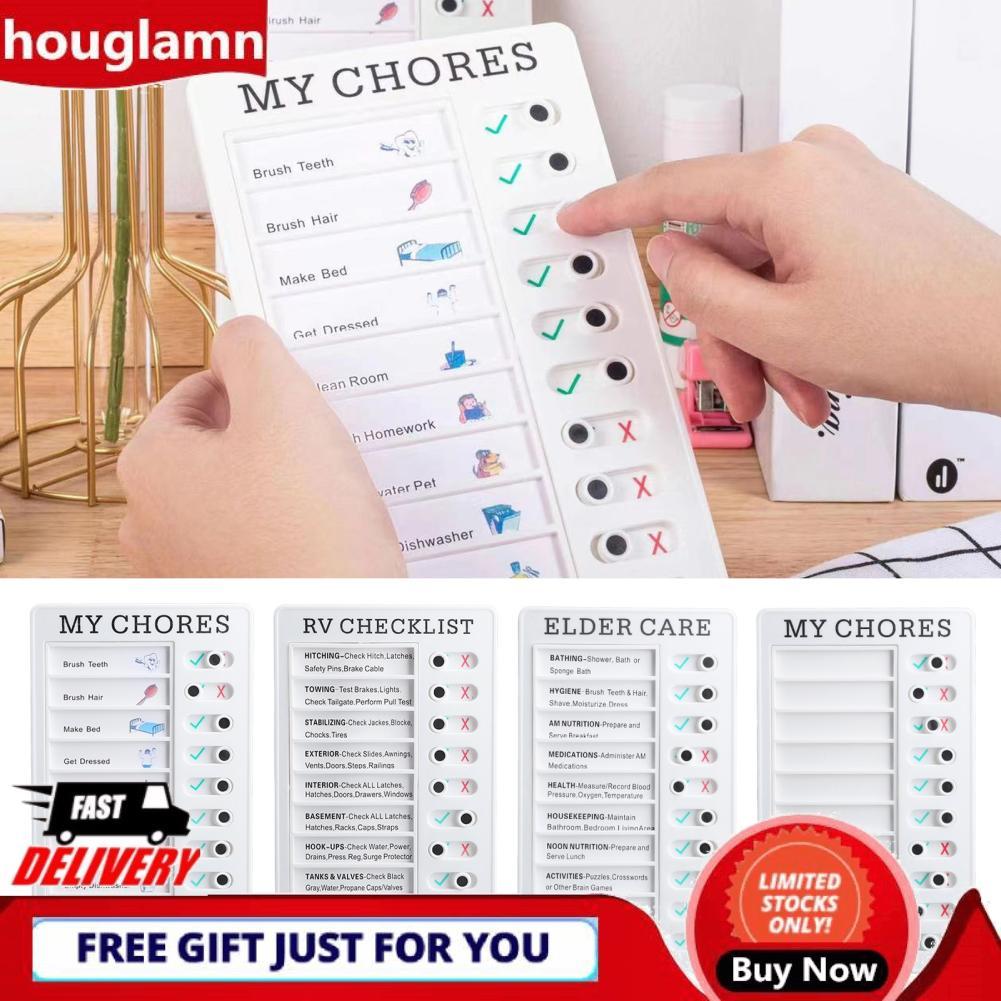 houglamn Checklist Board Chore Chart/Eldercare/RV Memo To-do List ...