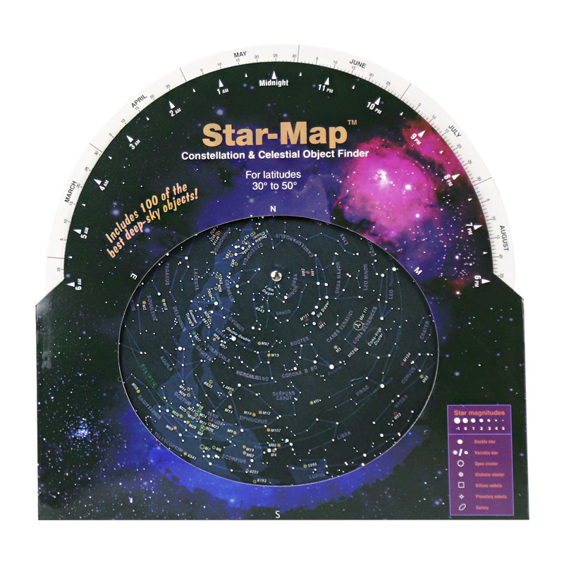 Astronomical Telescope Accessories Constellation Chart Rotating Star ...