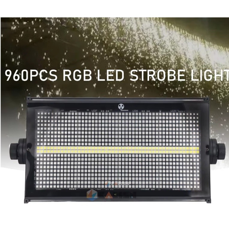 RGB LED Strobe Light Indoor Stage DMX512 Flat LED Strobe Light Disco Club DJ Blinder Light ...