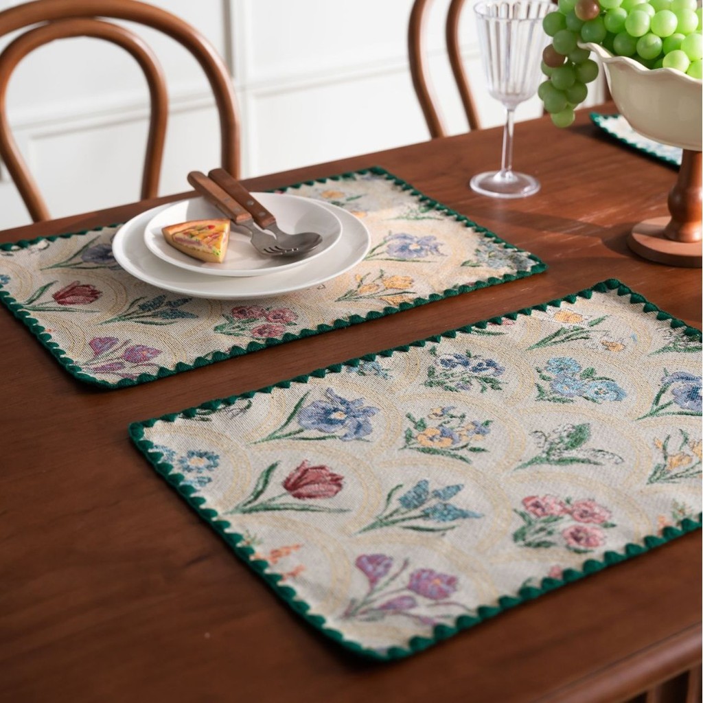 Placemats for Dining Table Cotton Linen Placemats Woven Cloth Place ...